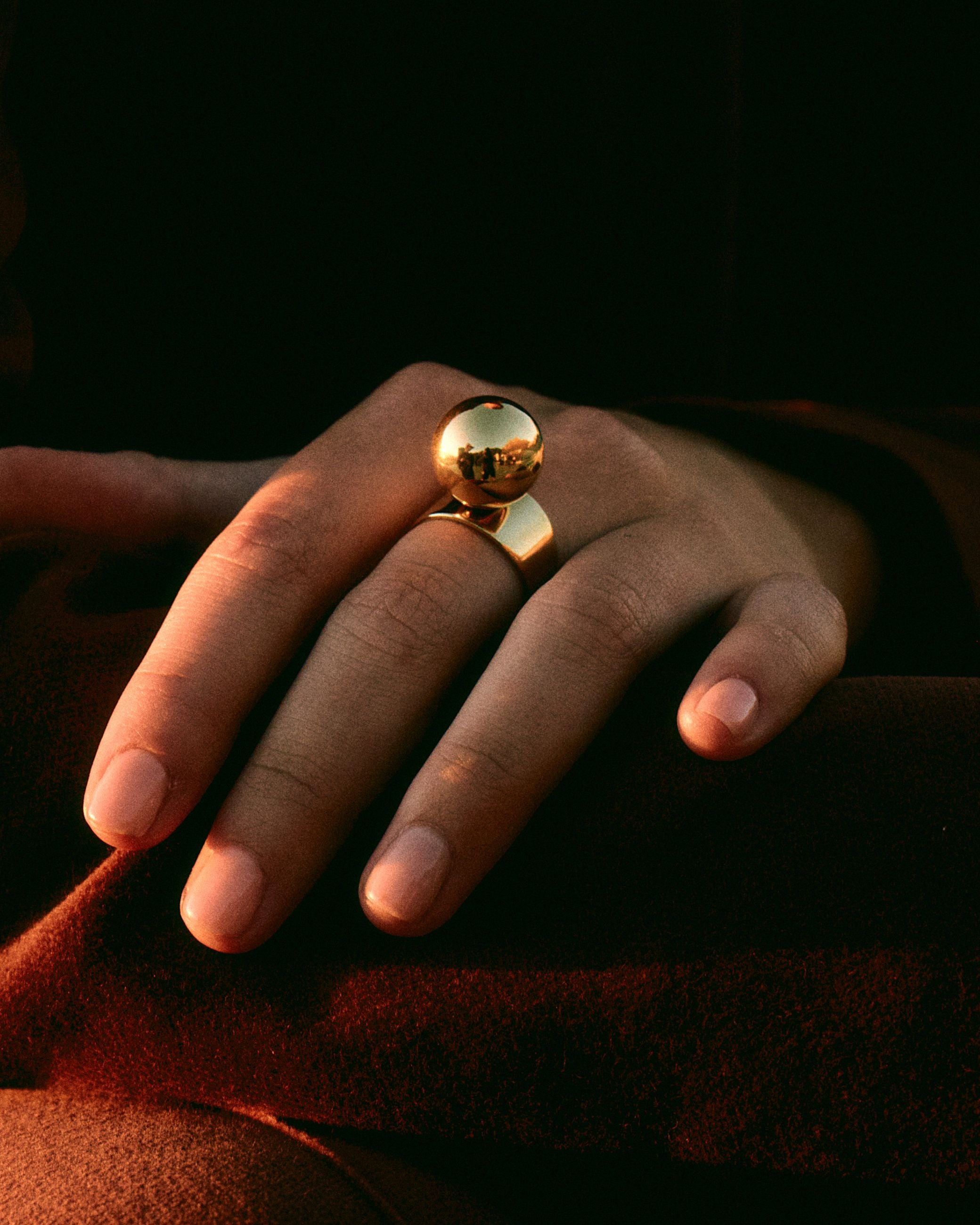 Sphere Ring Gold | EdbladNZ