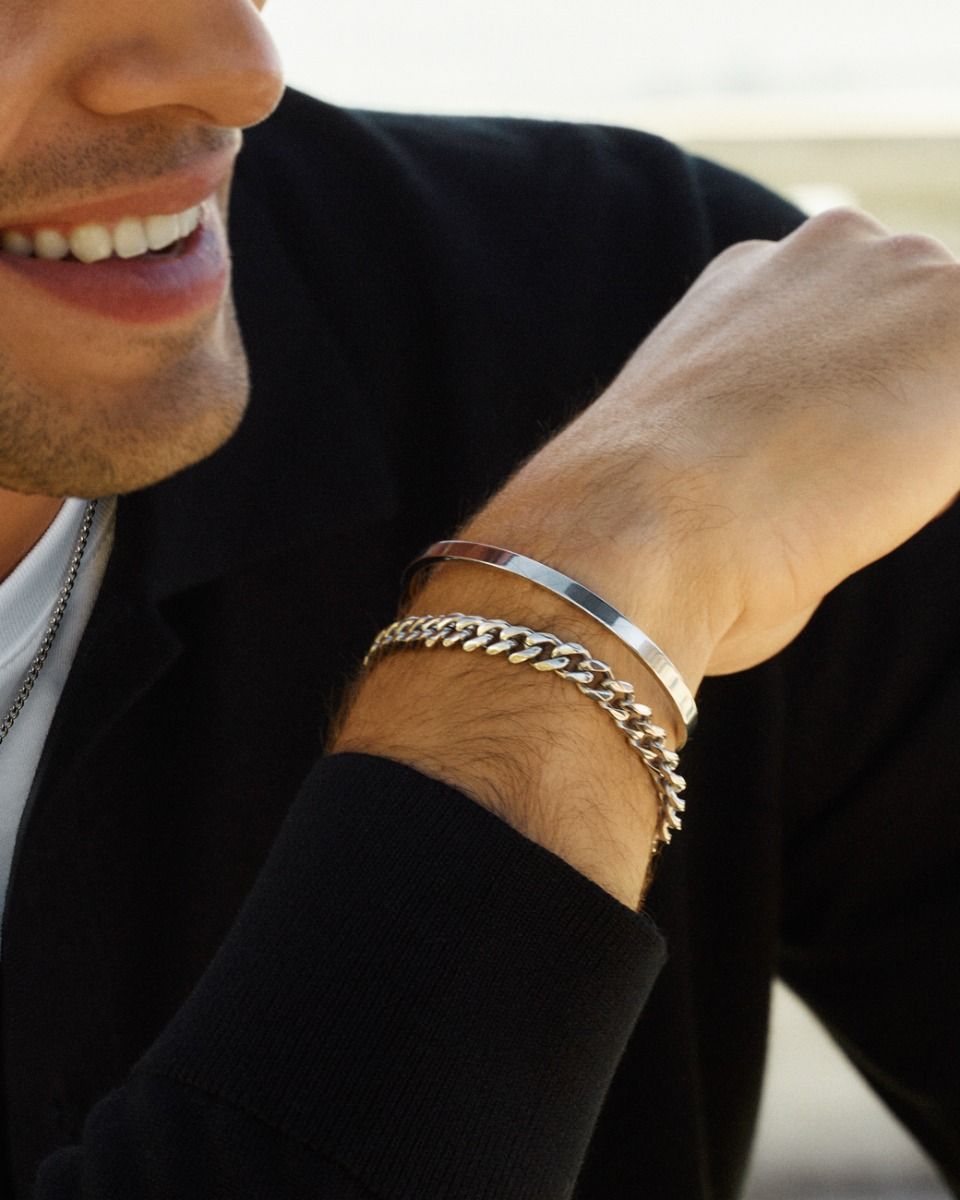 Clark Men's Chain Bracelet Steel | EdbladNZ